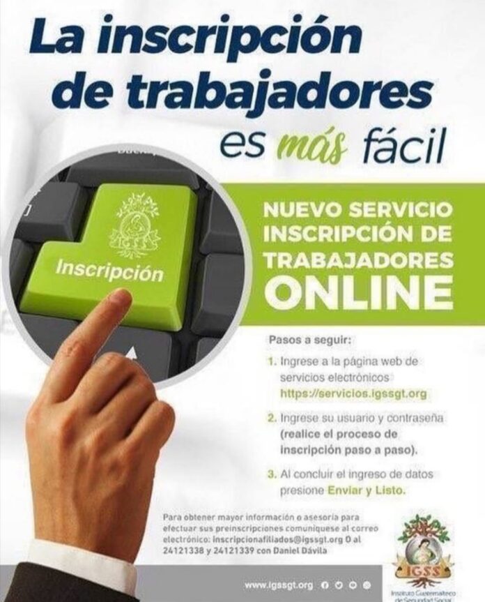 Infórmese sobre la inscripción de patronos, trabajadores y beneficiarios - Noticias IGSS