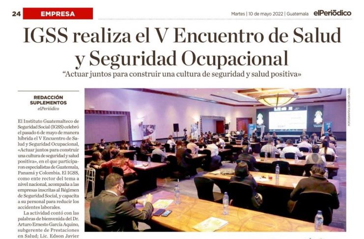 El Periódico: IGSS realiza el V Encuentro de Salud y Seguridad Ocupacional - Noticias IGSS