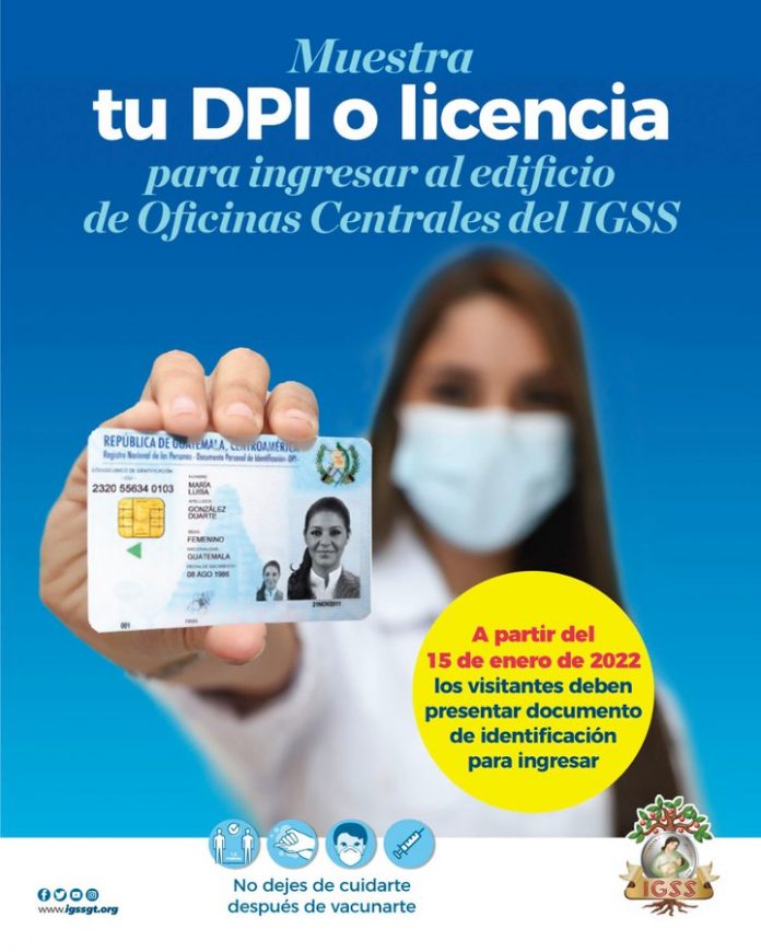 Aviso. Muestra tu DPI o licencia - Noticias IGSS