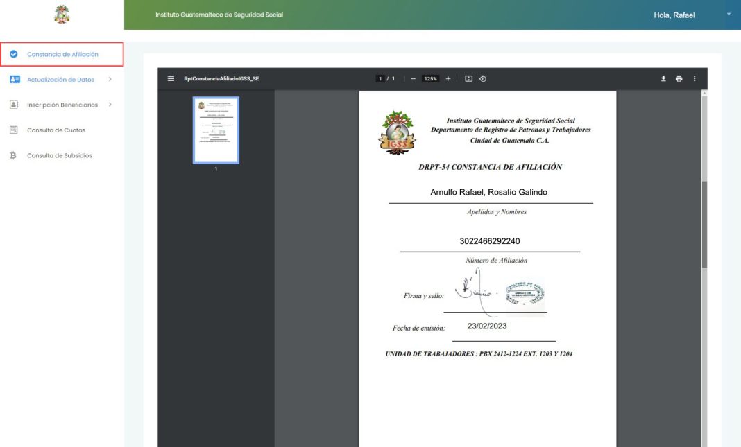 IGSS habilita portal exclusivo para afiliados - Noticias IGSS