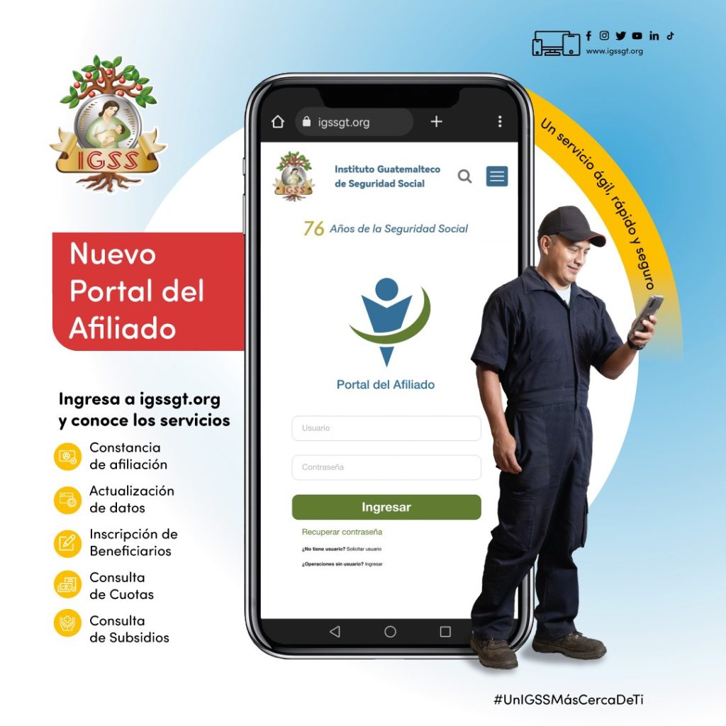 Conoce los beneficios del Portal del Afiliado - Noticias IGSS