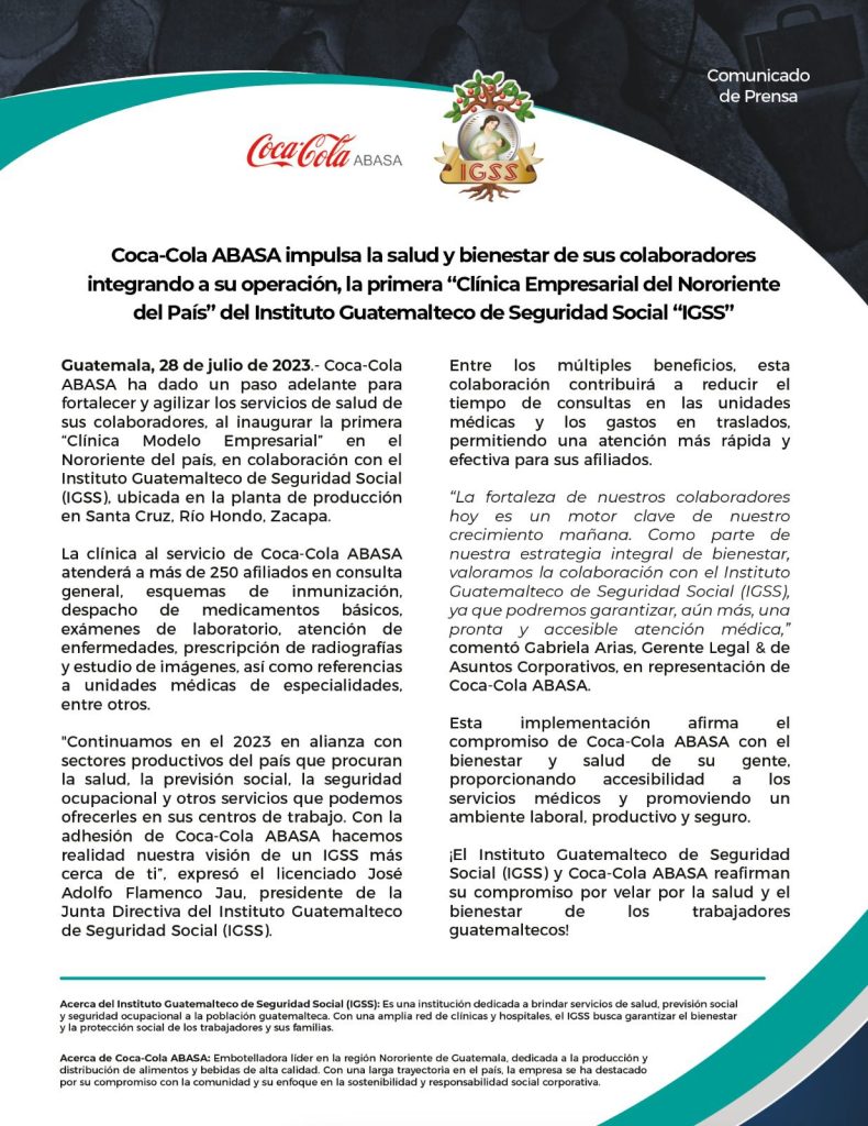 El IGSS se acerca a los asegurados con nueva Clínica de Empresa en Río Hondo, Zacapa - Noticias IGSS